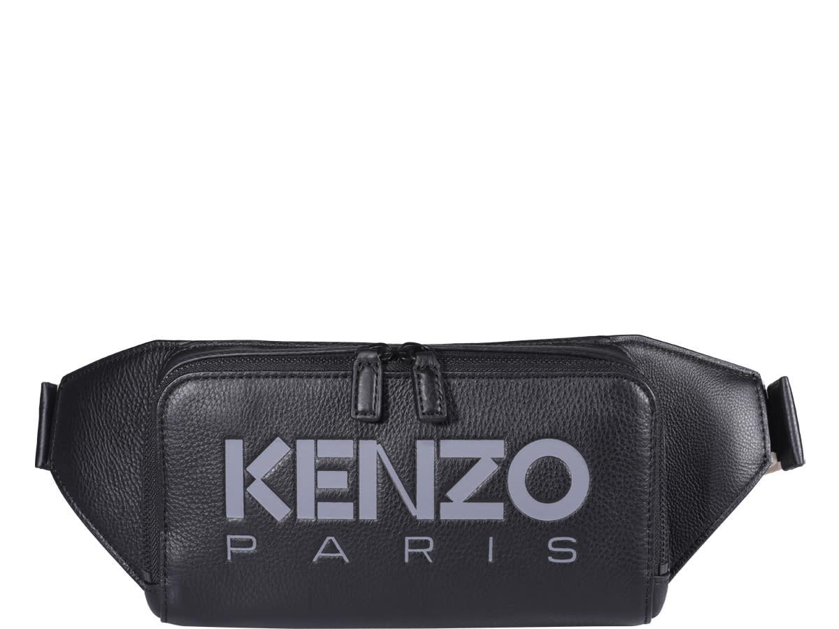 kenzo-Black-Paris-Leather-Belt kenzo-Black-Paris-Leather-Belt