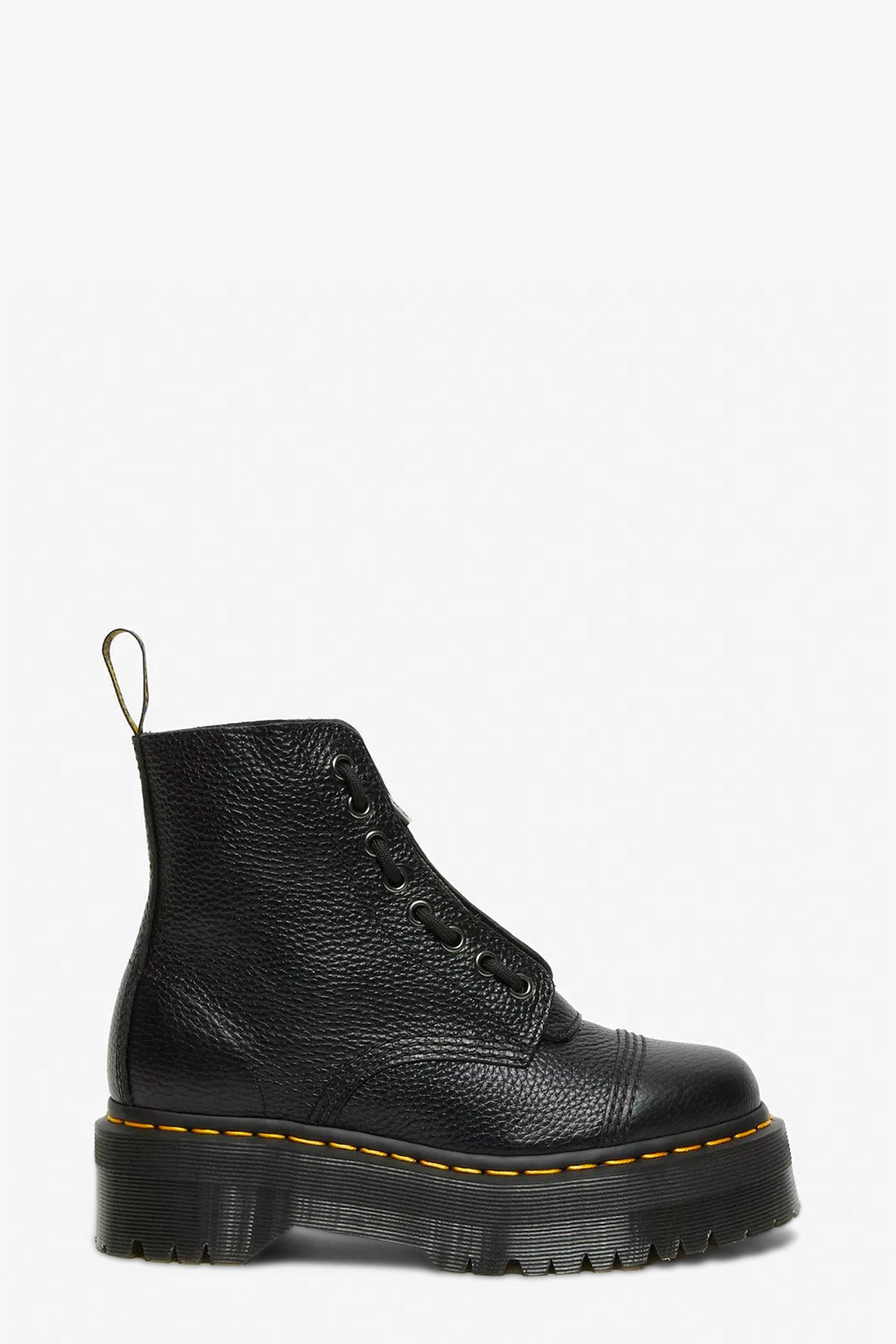 Dr. Martens Sinclair Grained Leather Boot With Platform Sole in Black ...