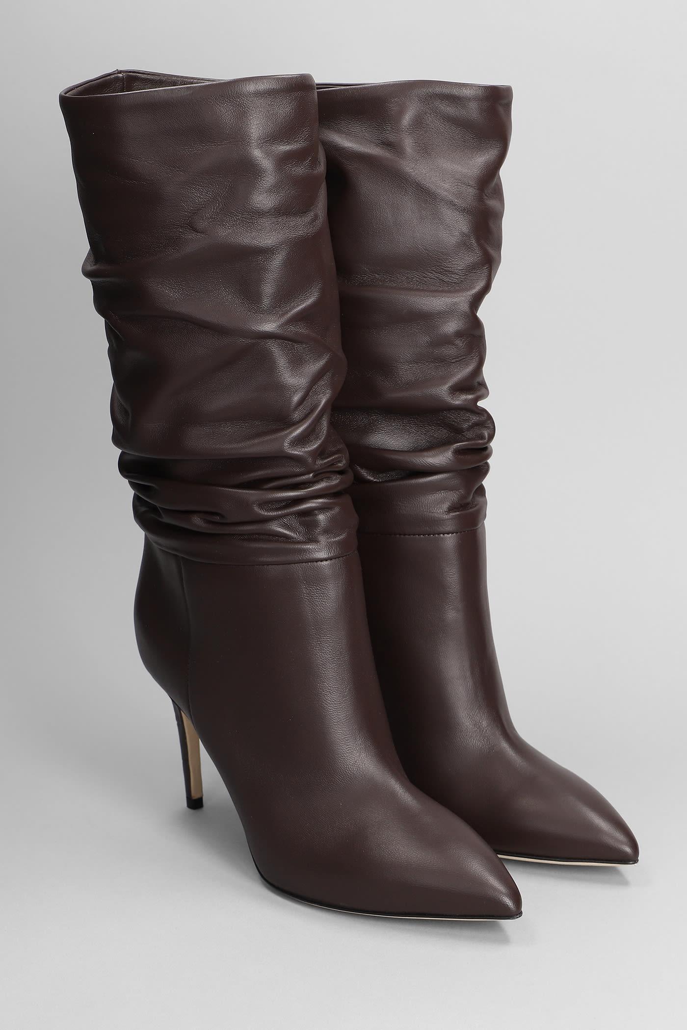 Light Brown High Heel Boots