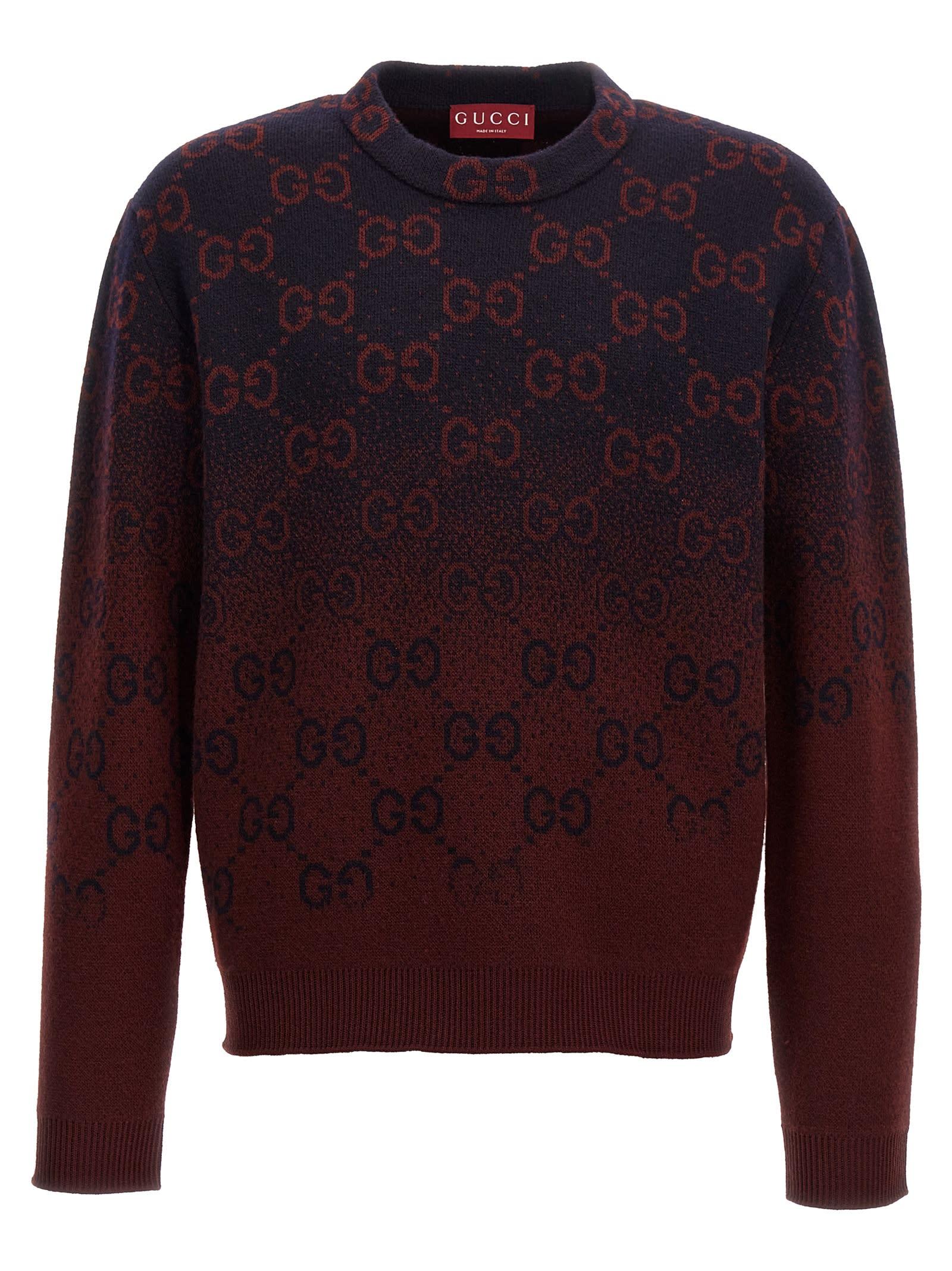 Gucci Gg Degradé Sweater in Blue for Men | Lyst