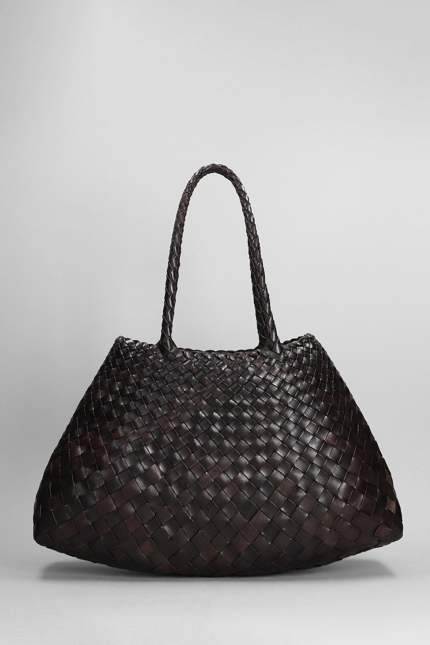 Dragon Diffusion Santa Croce Big Tote In Brown Leather in Black | Lyst