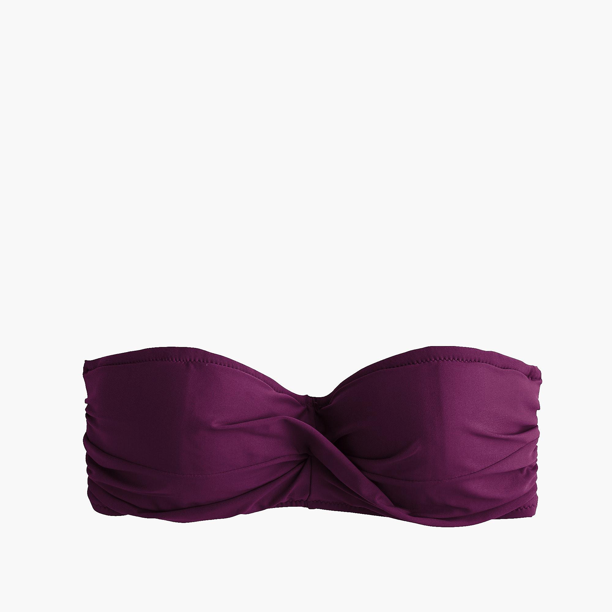 J.Crew Synthetic Twist-bandeau Underwire Bikini Top in Iris (Purple) - Lyst J.Crew Synthetic Twist-bandeau Underwire Bikini Top in Iris (Purple) - Lyst