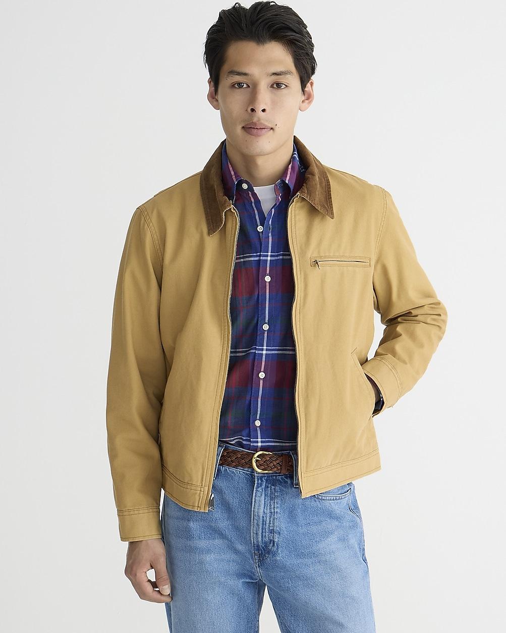 J.Crew Wallace & Barnes Lightweight Canvas Work Jacket in Blue for Men | Lyst