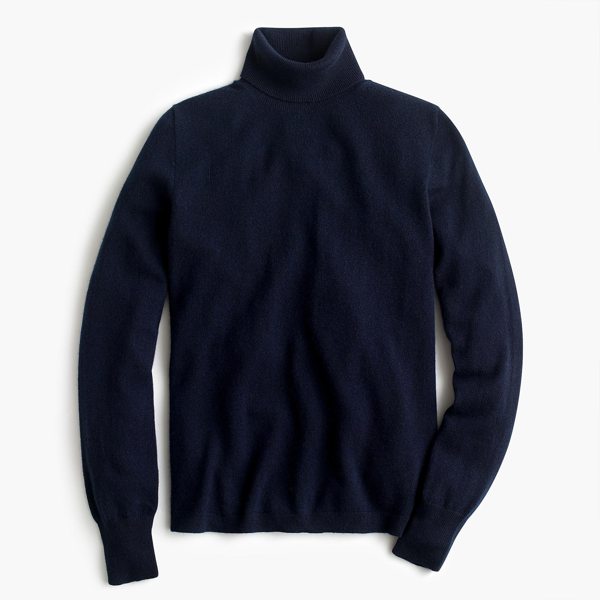 J Crew Everyday Cashmere Turtleneck Sweater In Navy Blue Save 36