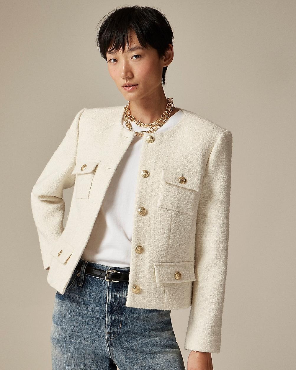 J.Crew Isabelle Lady Jacket in Natural | Lyst