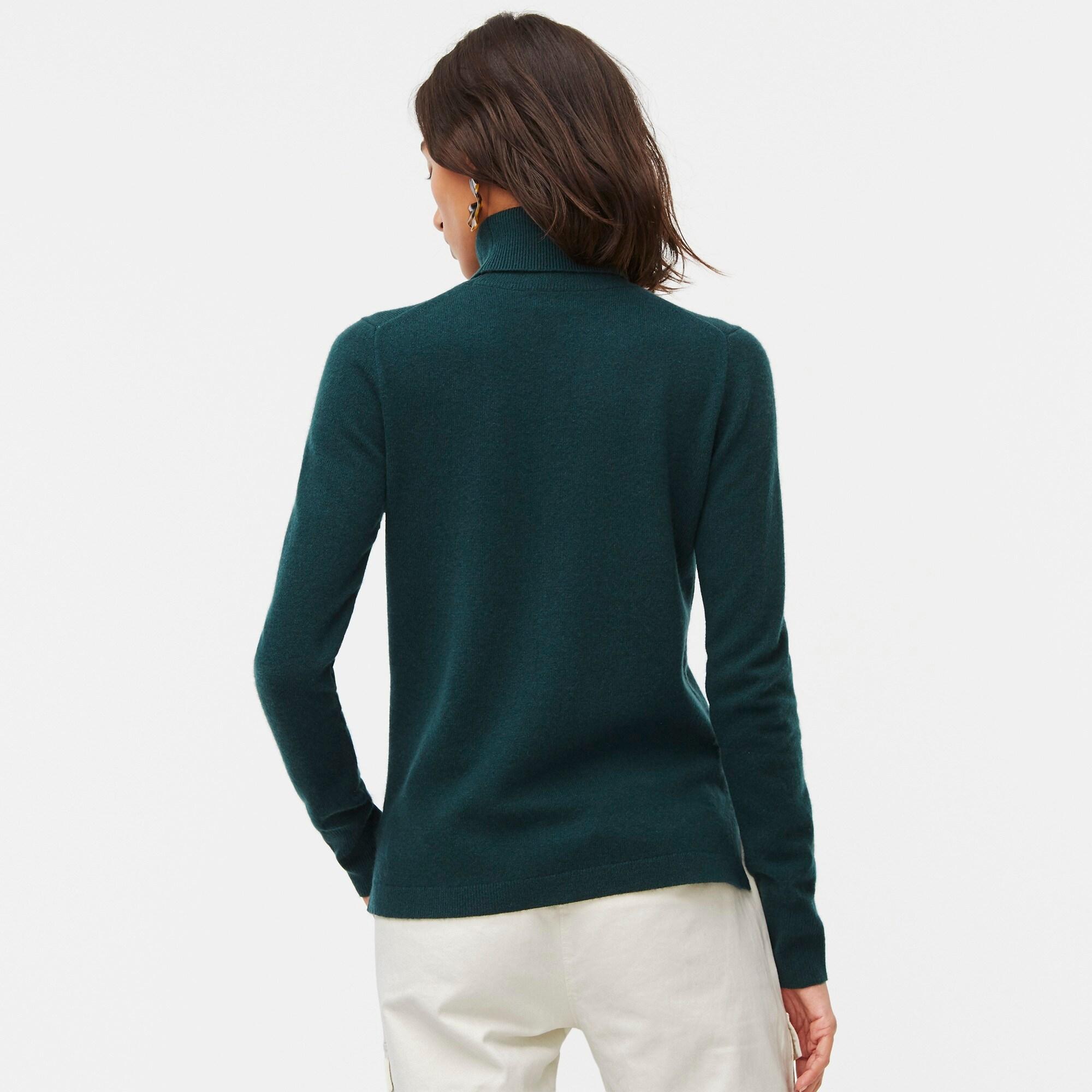 J Crew Everyday Cashmere Turtleneck Sweater In Green Lyst