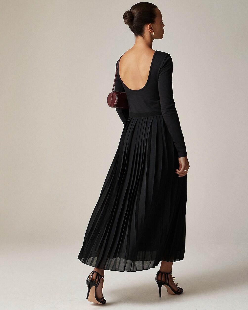 J.Crew Pleated Ballet Dress in Black | Lyst