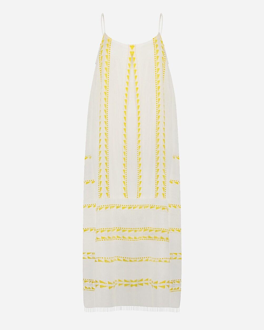 J.Crew Lemlem Abeba Slip Dress in White | Lyst