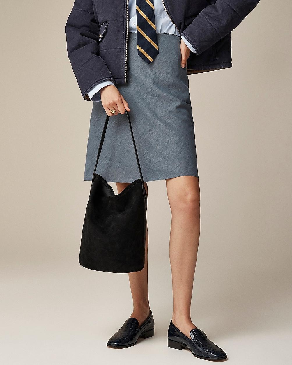 J.Crew Berkeley Bucket Bag in Black | Lyst