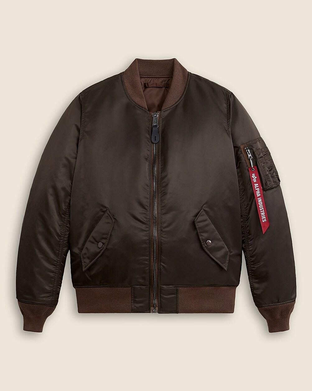 J.Crew Alpha Industries Ma-1 Flight Jacket in Gray | Lyst