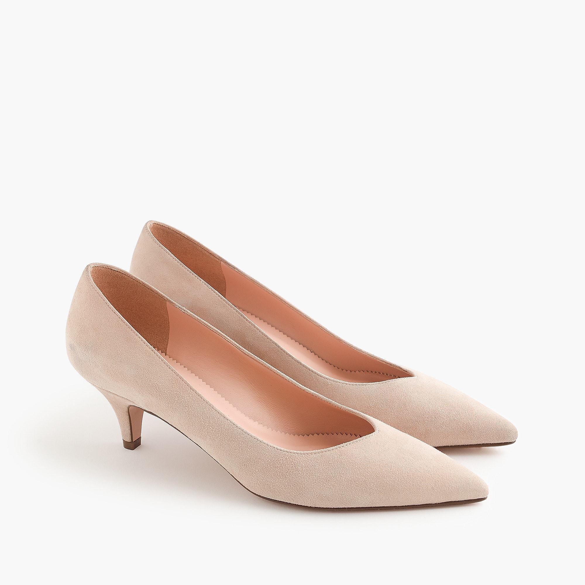 J.Crew Dulci V-cut Kitten Heels In Suede in Pink - Lyst J.Crew Dulci V-cut Kitten Heels In Suede in Pink - Lyst