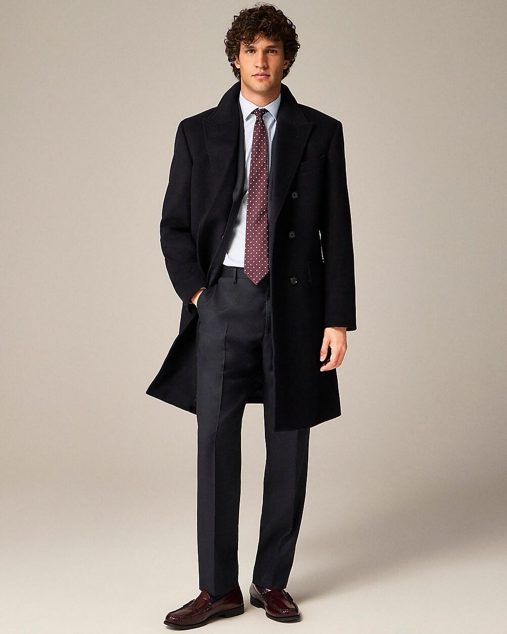 J.Crew Rivington Double-Breasted Topcoat in Black for Men | Lyst