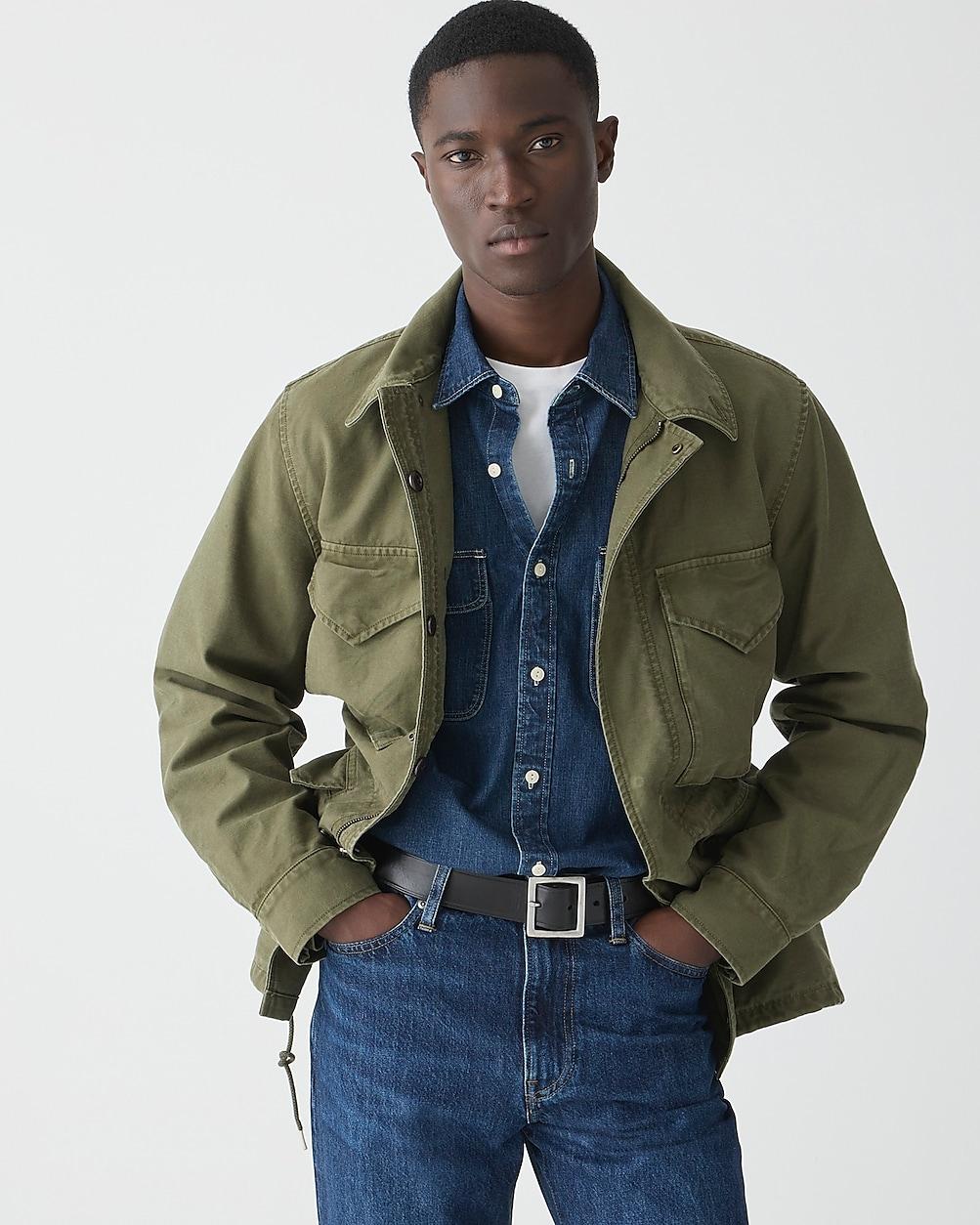 J.Crew Garment-Dyed Field Jacket in Green for Men | Lyst