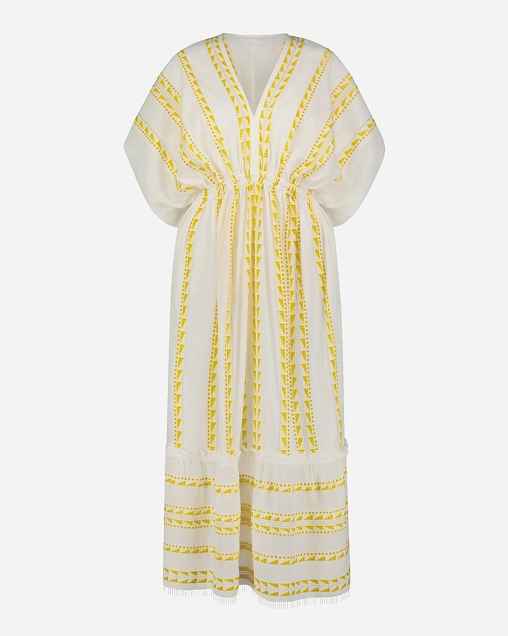 J.Crew Lemlem Abeba Plunge-Neck Dress in Metallic | Lyst