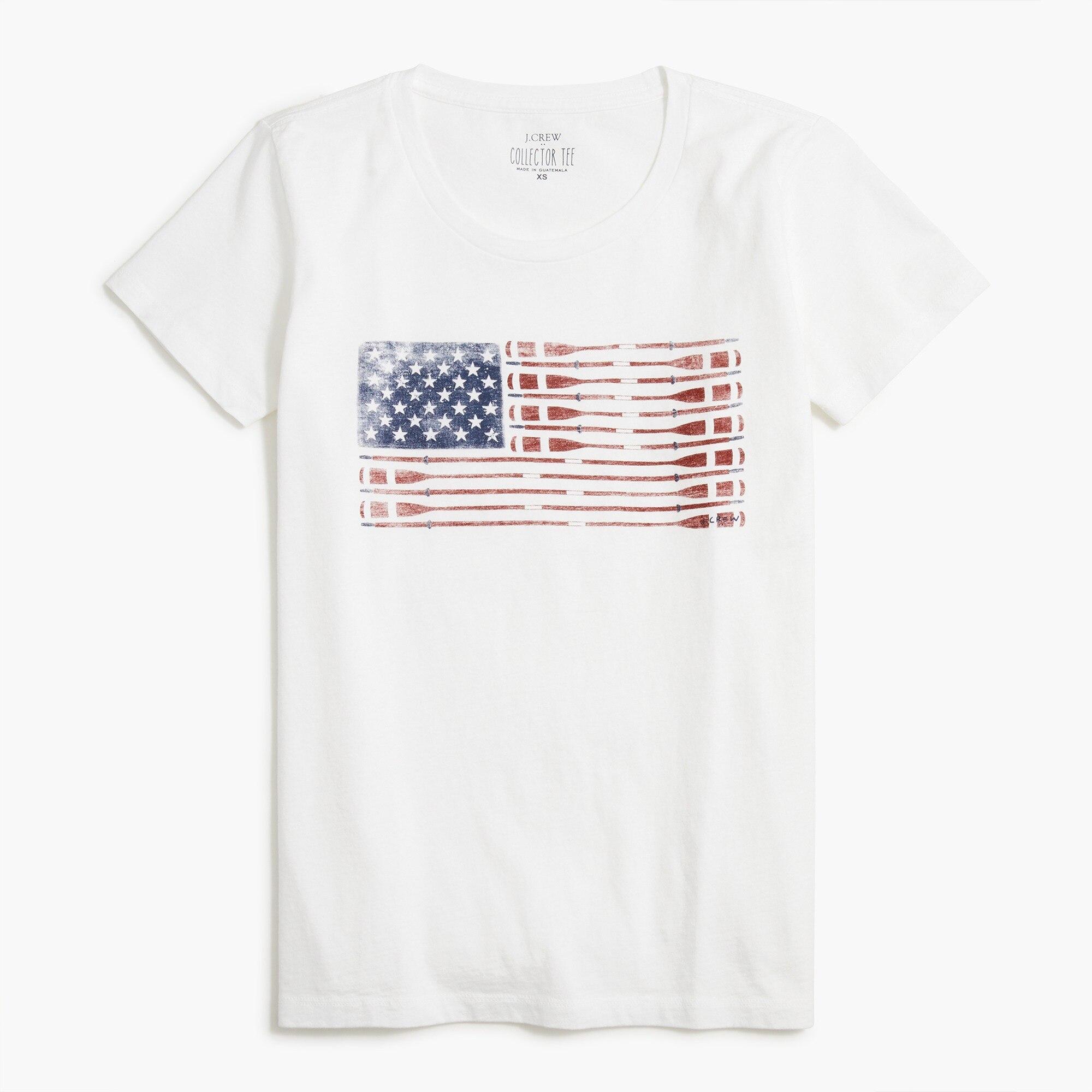 J.Crew Oars Flag Graphic Tee in White | Lyst