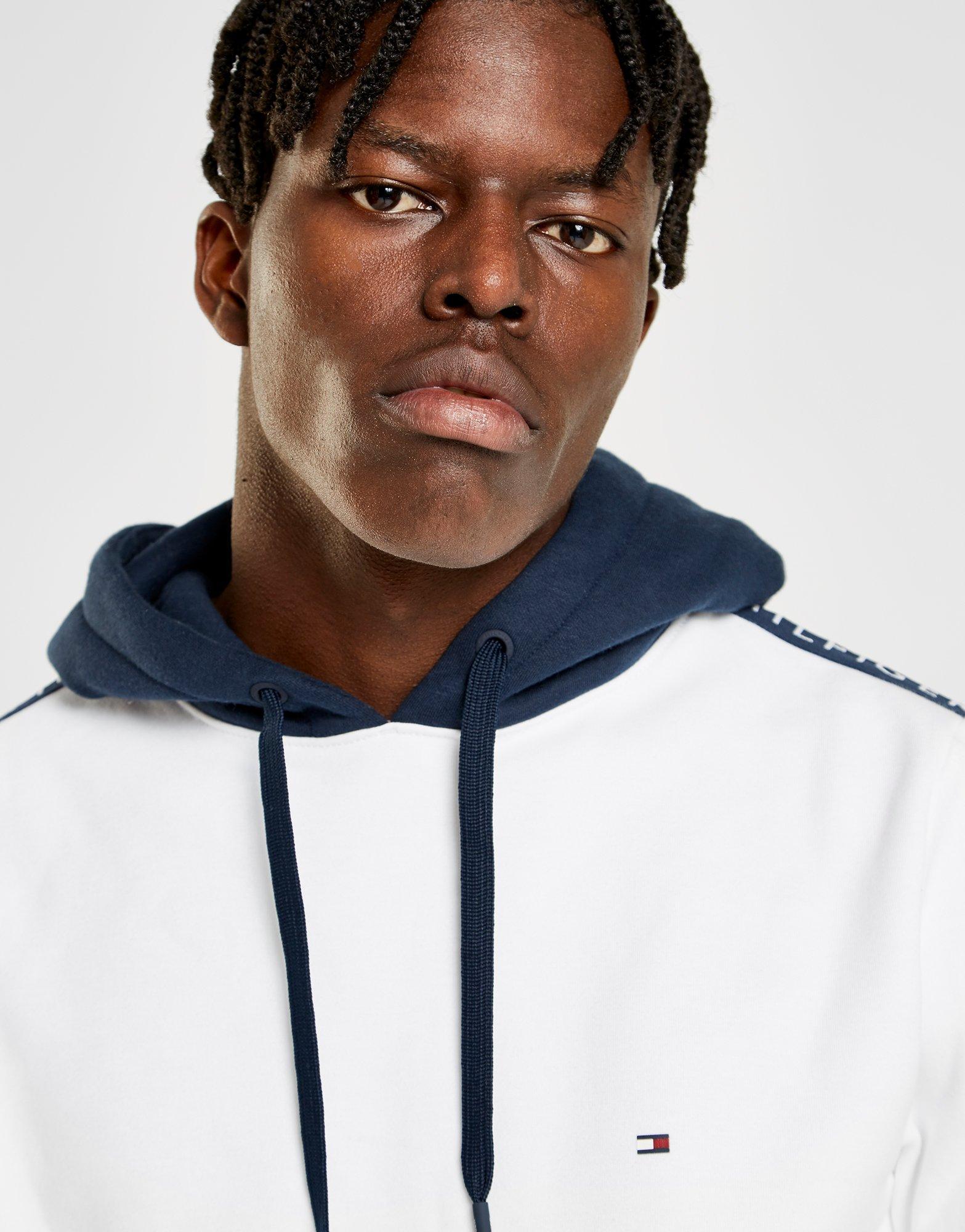 Tommy hilfiger overhead sleeve tape hoodie store