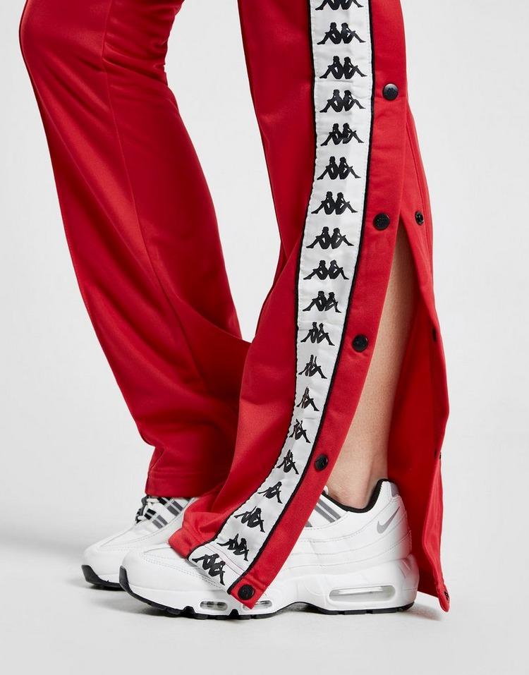 Kappa Cotton Banda Popper Pants in Red/White (Red) - Lyst