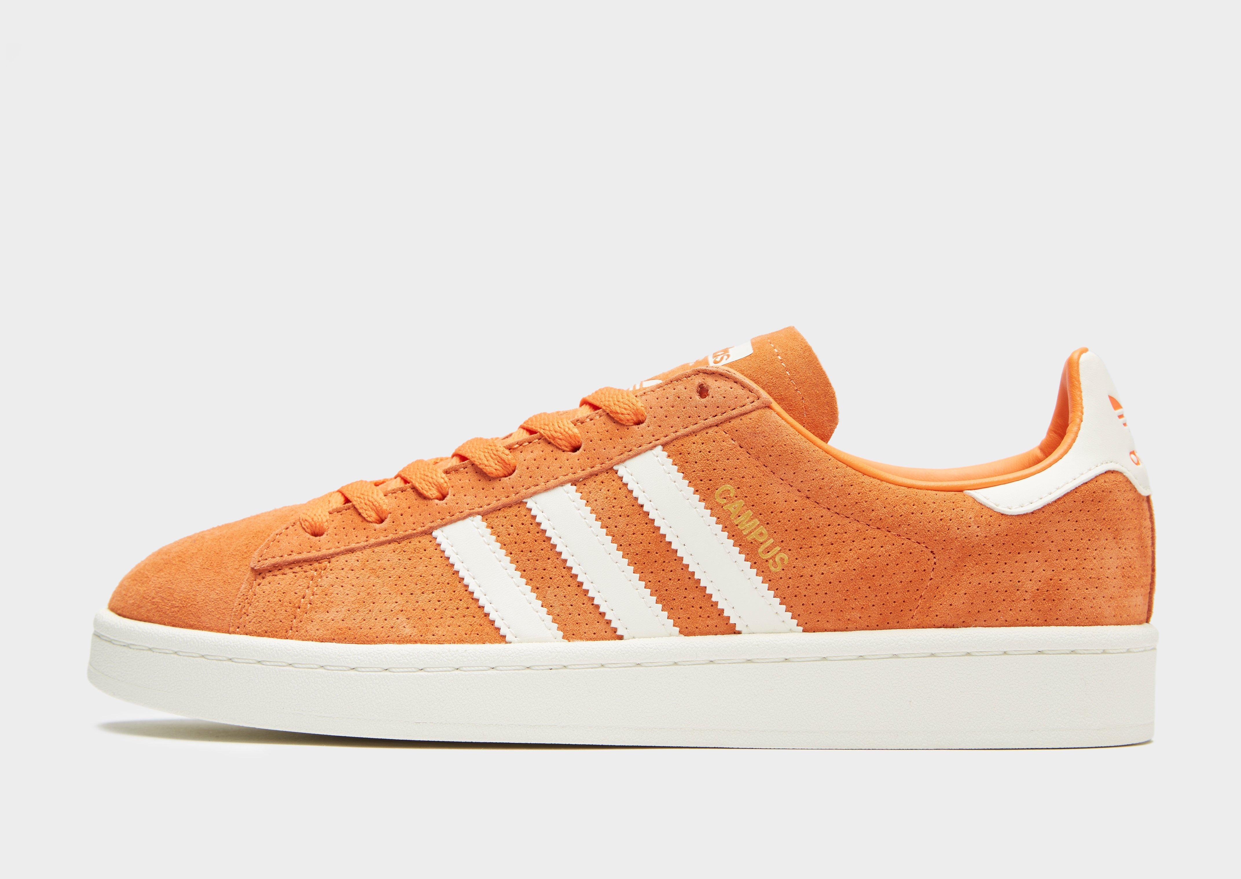 adidas Originals Leather Campus in Orange/White (Orange) for Men - Lyst