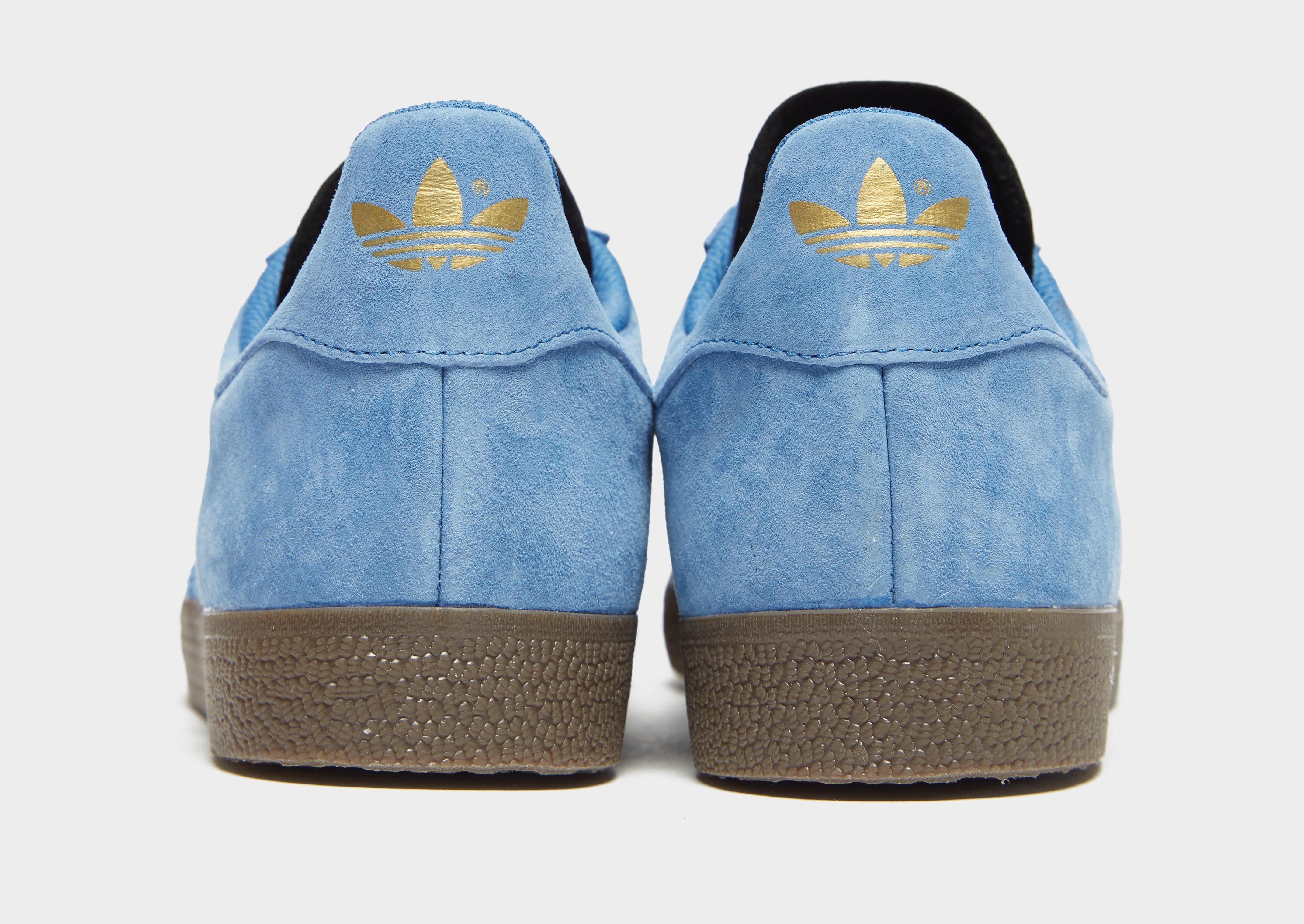 adidas Originals Leather Gazelle in Blue for Men - Lyst