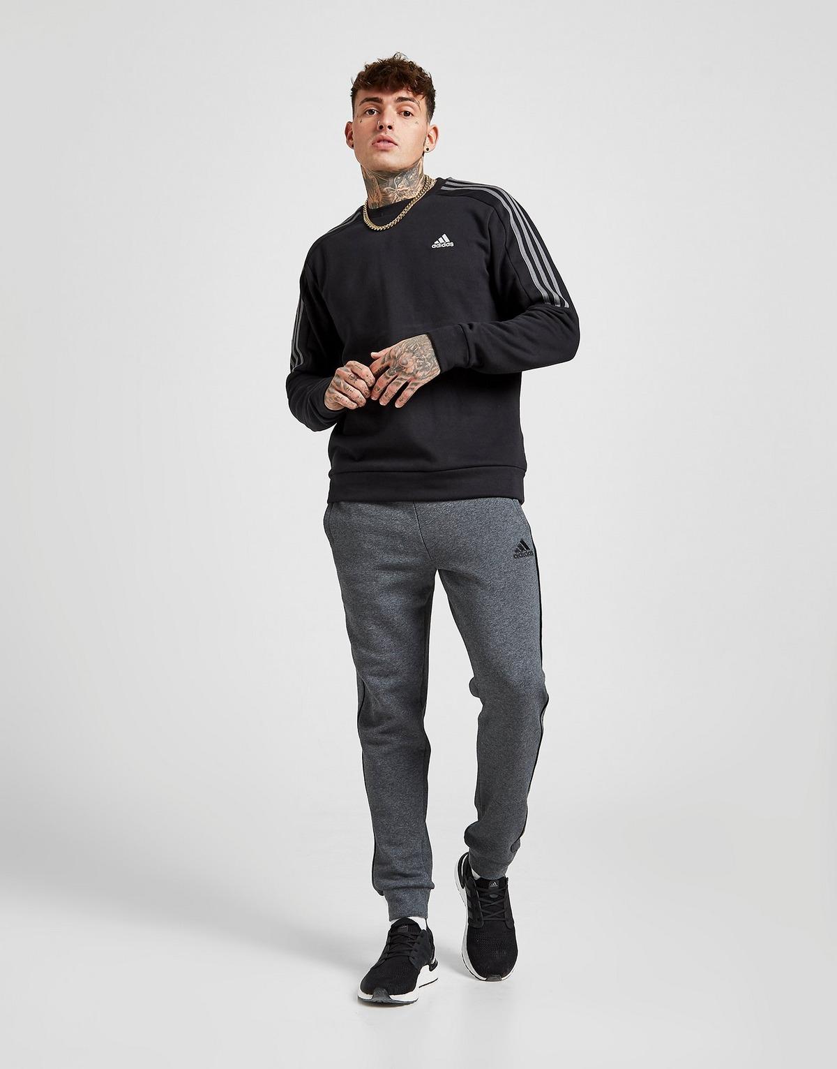 Adidas Cotton Energize Crew Sweatshirt In Black For Men Lyst