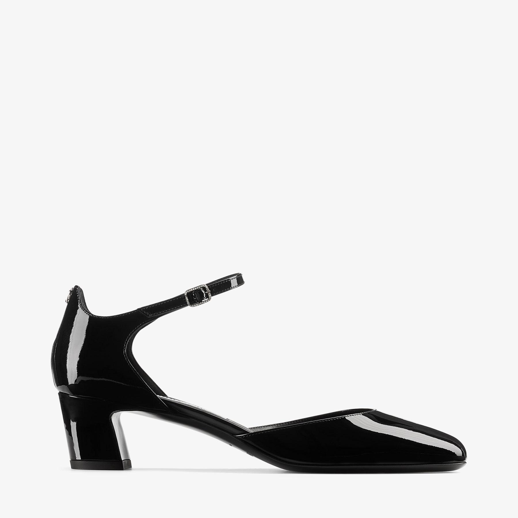 Jimmy Choo Pixie Block Heel 45 in Black | Lyst