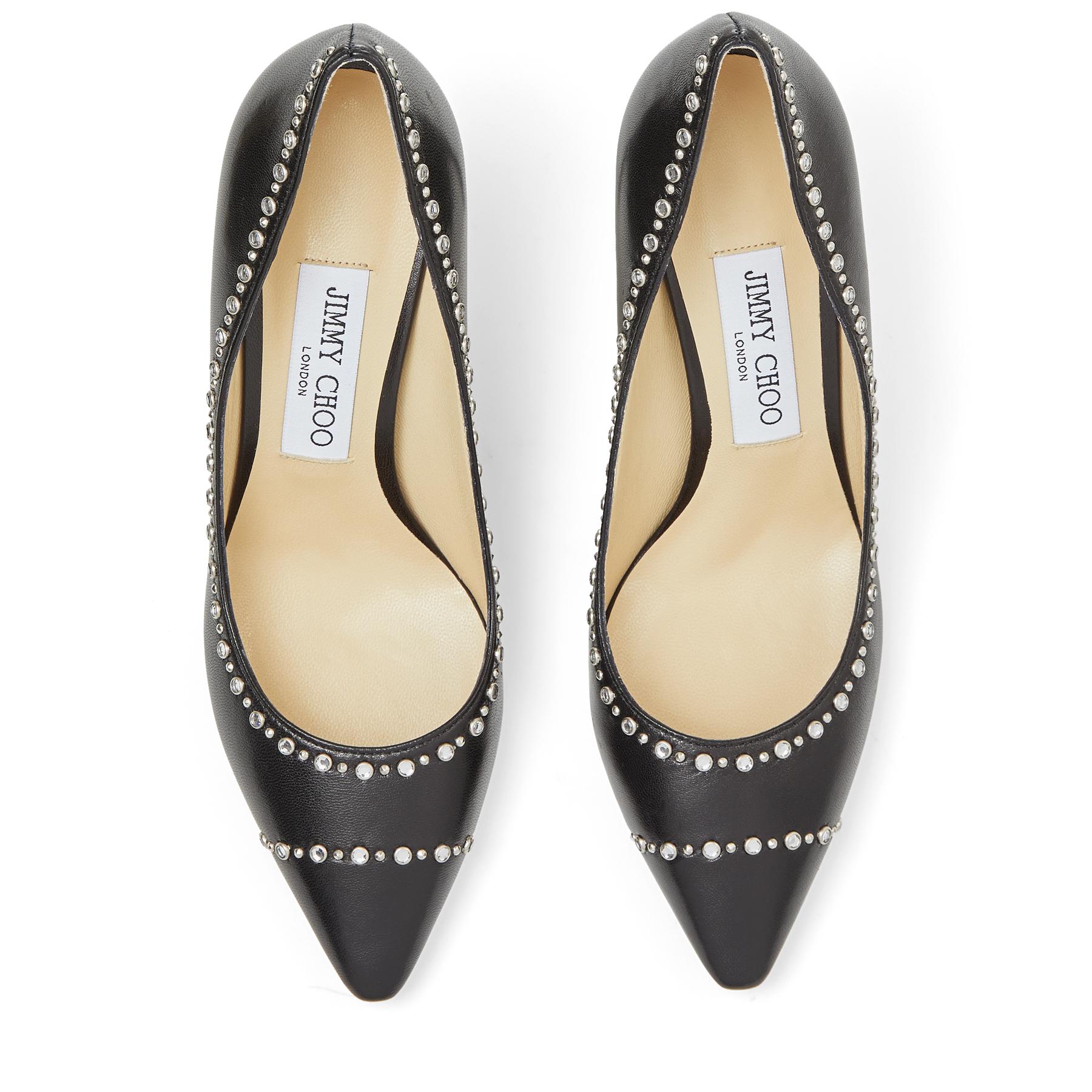 Jimmy Choo Leather Romy 85 in Black - Lyst