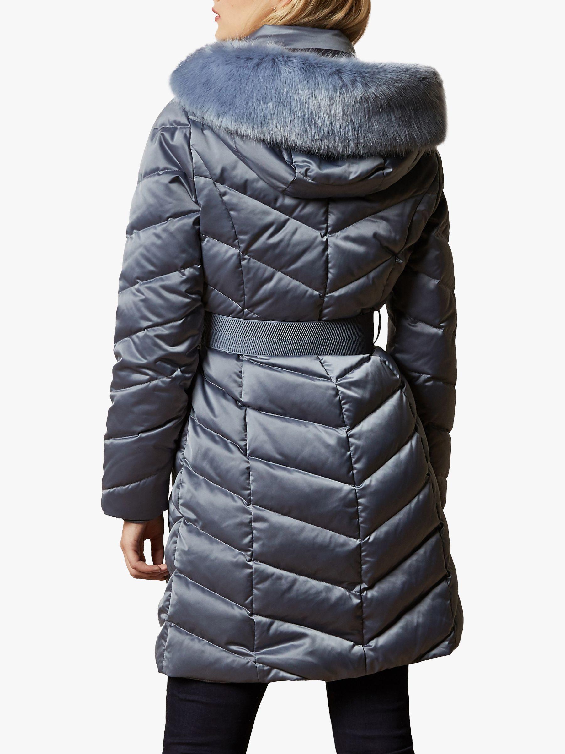Ted Baker Beliiaa Long Chevron Padded Coat - Lyst