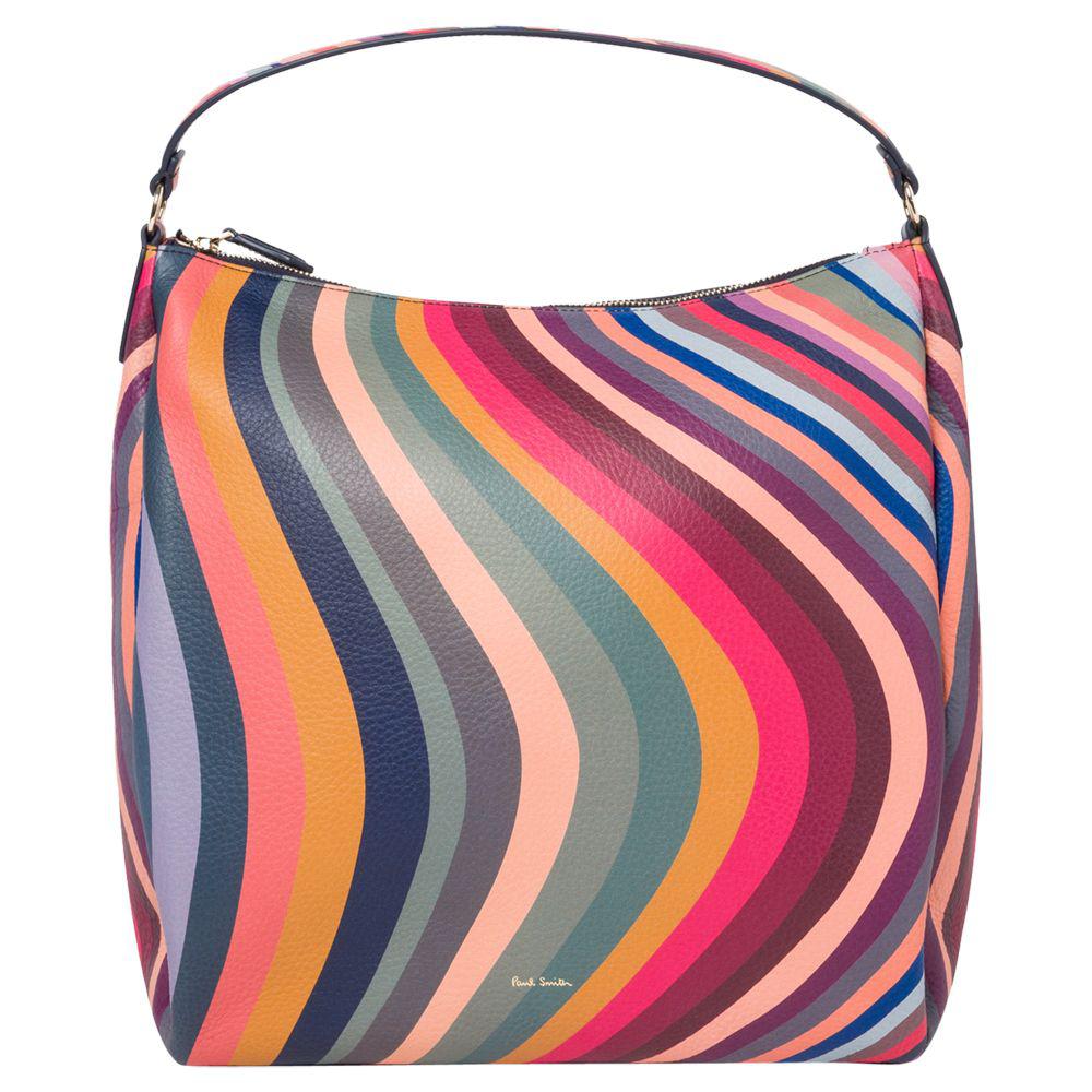 Paul Smith Hobo Swirl Leather Shoulder Bag | Lyst UK