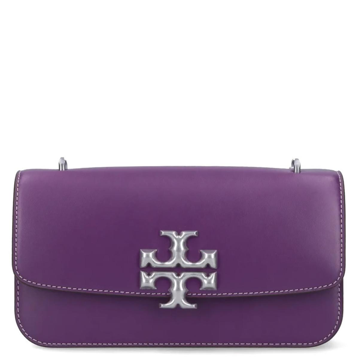 Tory Burch Leather Small Eleanor Rectangular Bag in Purple | Lyst