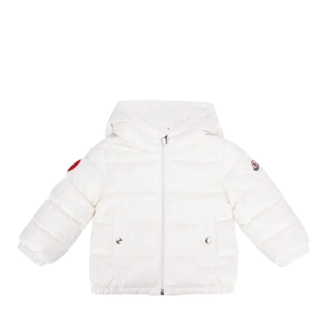 Moncler Boys Spider-man Narzin Puffer Jacket in White | Lyst UK
