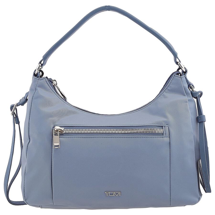 Tumi Denim Adelaide Hobo Crossbody Bag in Blue | Lyst