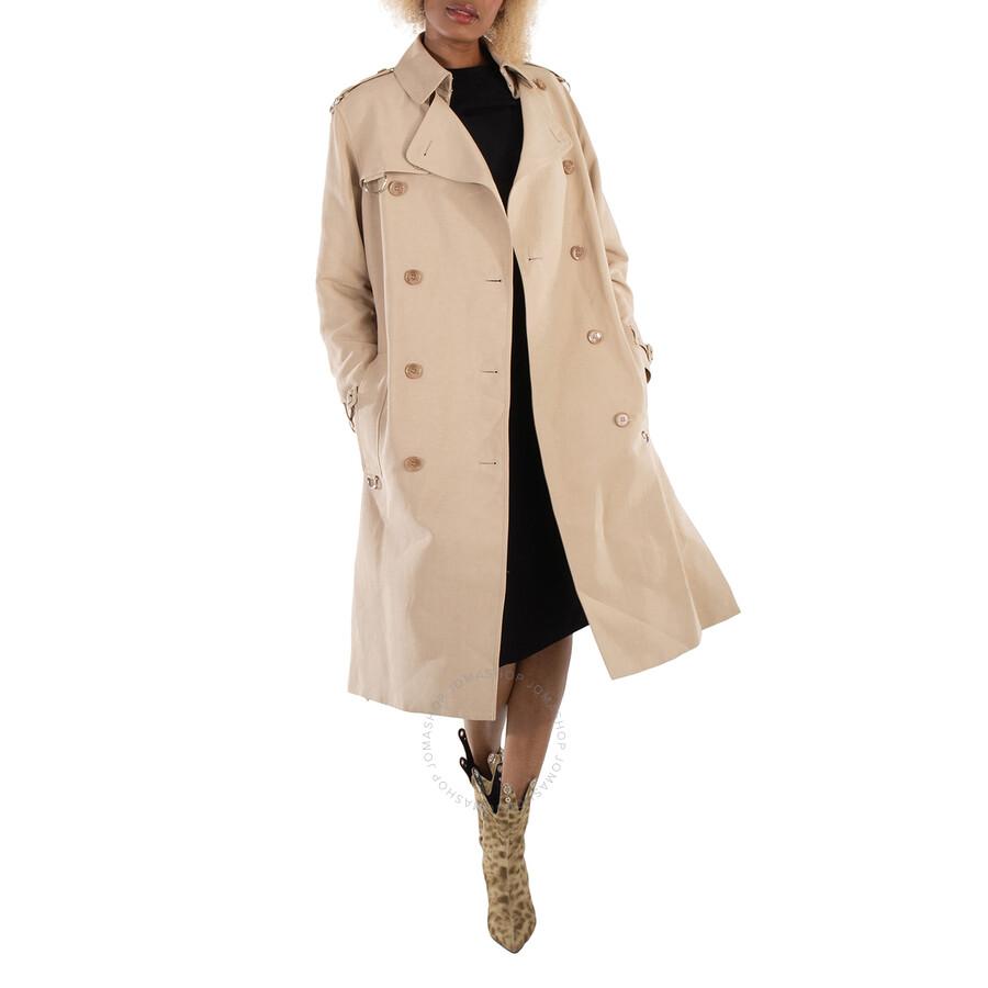 Burberry Soft Fawn Tech Fabric Trench Coat in Natural | Lyst UK