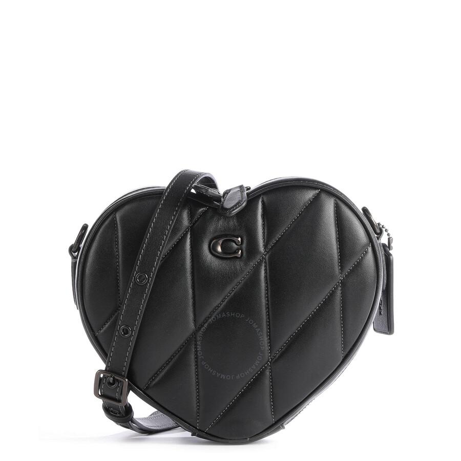 COACH Heart Crossbody Bag in Black | Lyst