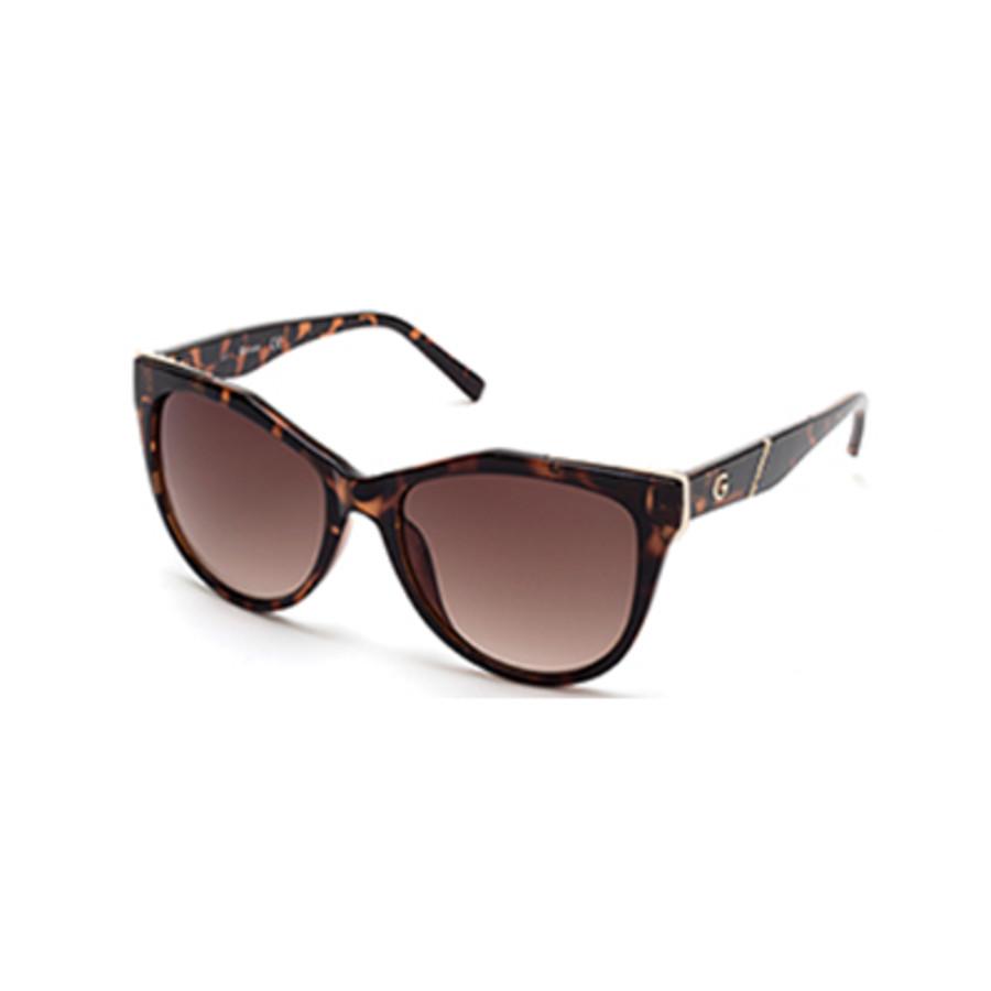 Guess G By Ladies Tortoise Cat Eye Sunglasses In Browntortoise Brown