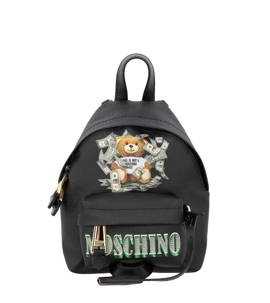 Moschino Teddy Bear Dollar Mini Backpack in Black | Lyst