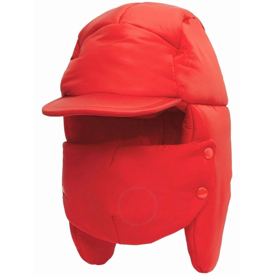 Burberry Oversized Padded Press-stud Cap in Red for Men | Lyst UK