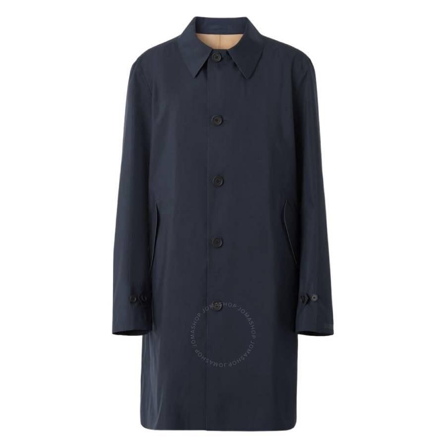 Burberry Lewisham Logo Print Technical Car Coat in Blue for Men | Lyst