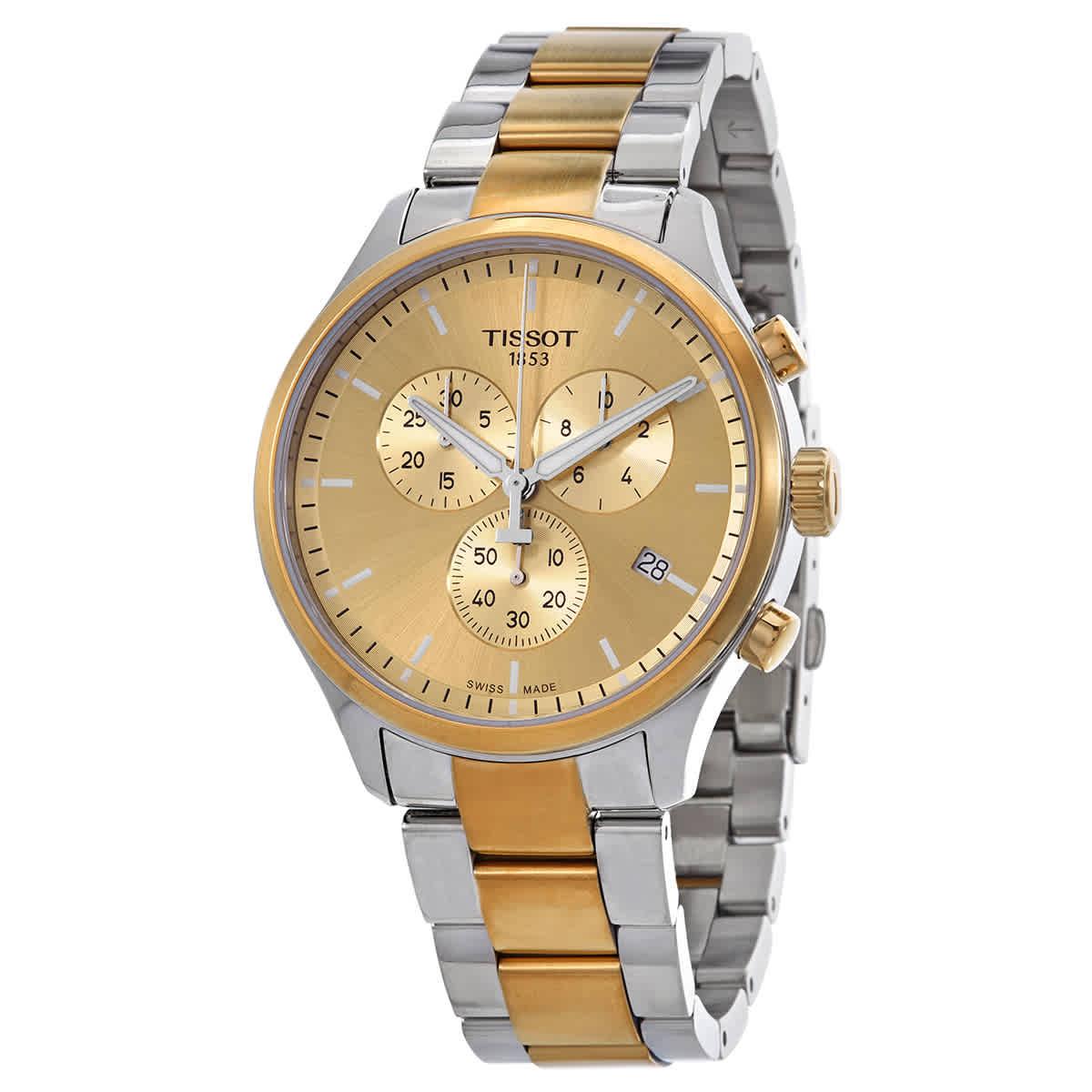 Tissot T-sport Chronograph Quartz Champagne Dial Watch 00 in Metallic ...