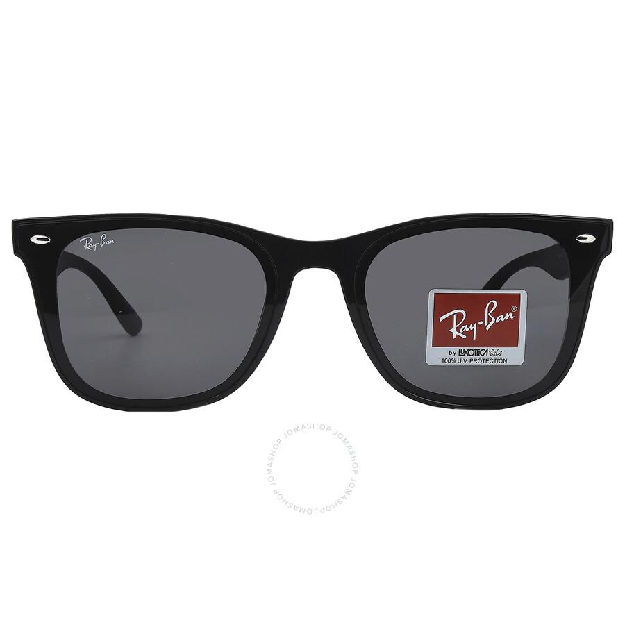 Ray-Ban Dark Grey Square Sunglasses Rb4420 601/87 65 in Black | Lyst