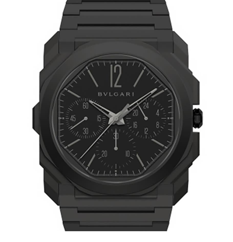 BVLGARI Octo Finissimo Chronograph Automatic Dial Watch in Black for ...