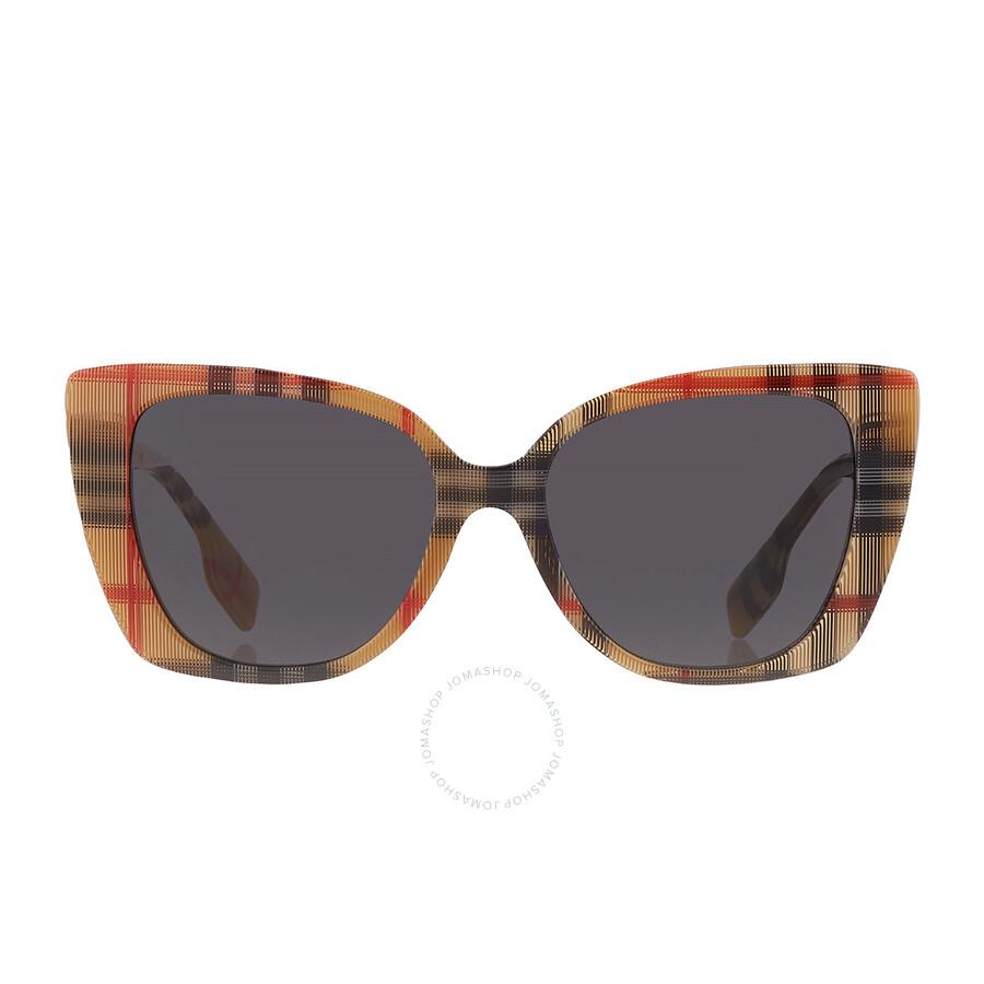 Burberry Meryl Dark Grey Cat Eye Sunglasses Be4393 377887 54 | Lyst
