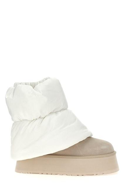 UGG 'mini Dipper Puffer' Ankle Boots in White | Lyst