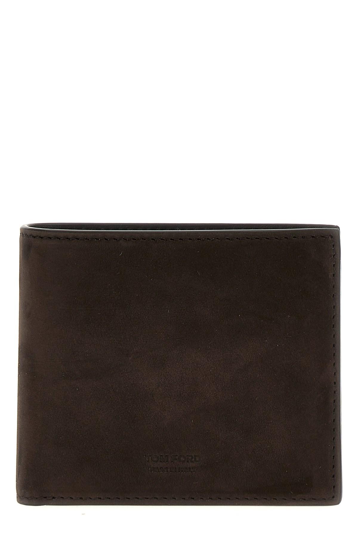 Tom Ford Suede Wallet in Black for Men | Lyst UK