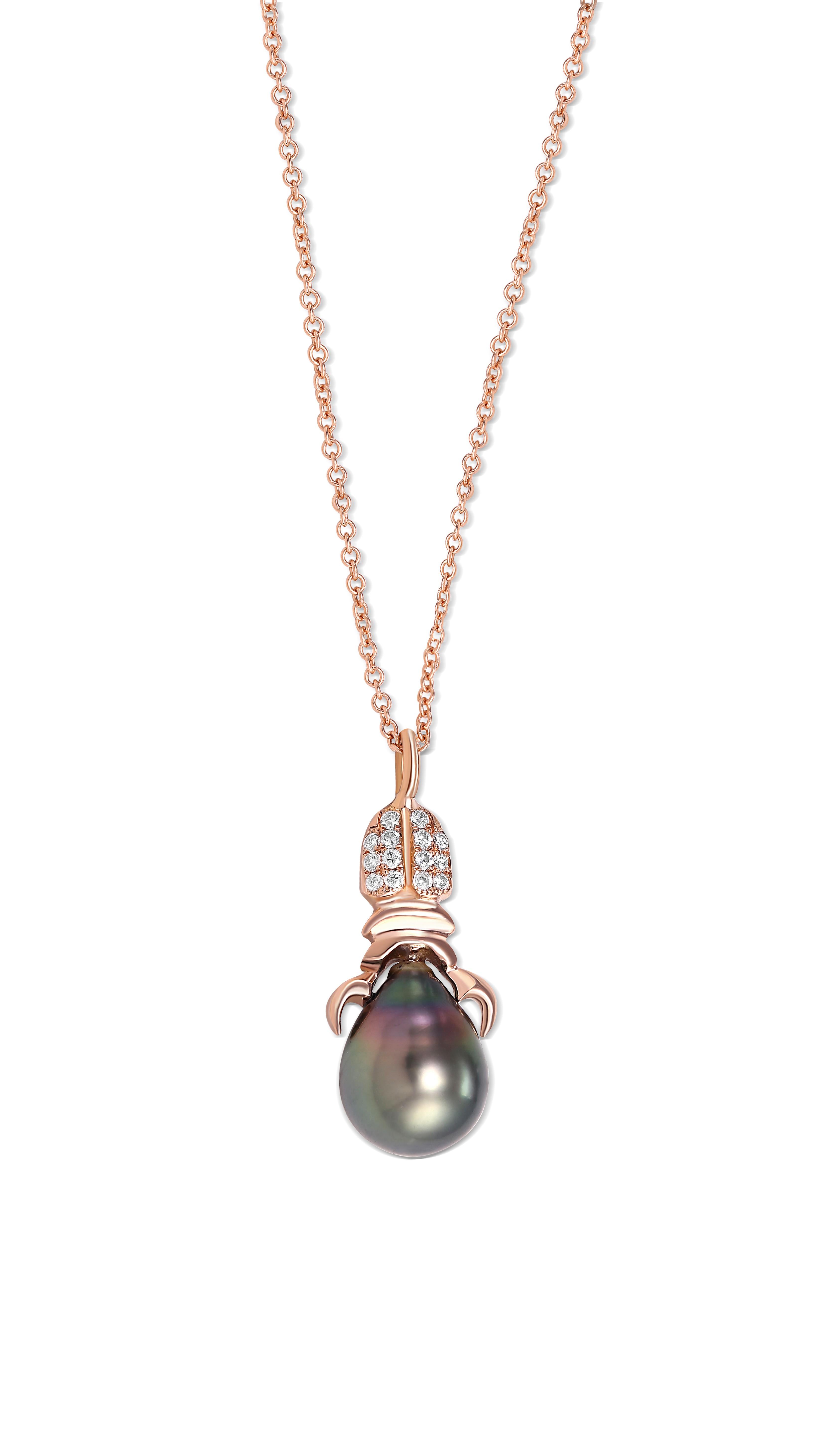 Daniela Villegas Khepri Beetle Necklace in Metallic - Lyst
