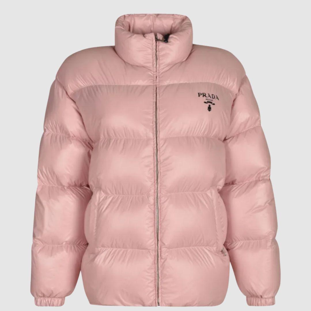 Prada Pink Puffer Jacket | Lyst