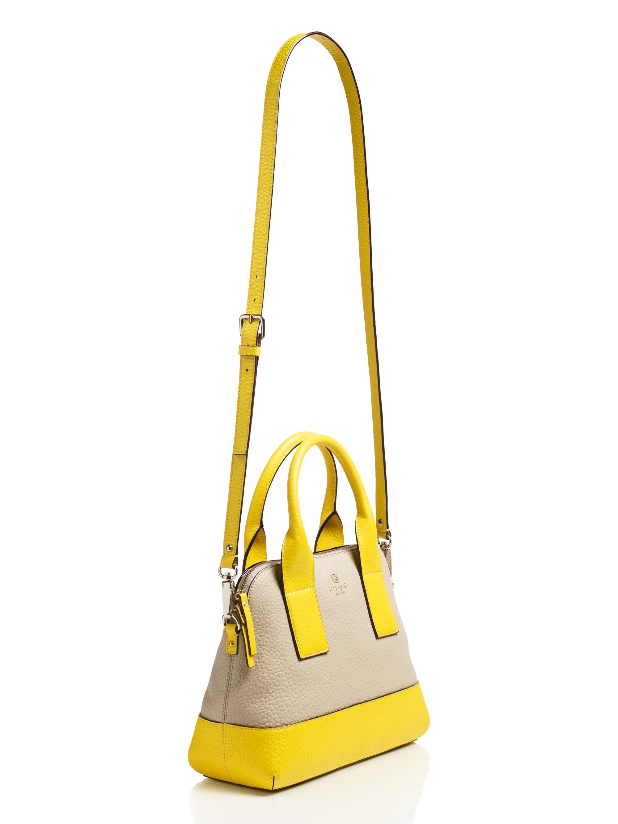Kate Spade Yellow Woven Handbag | semashow.com