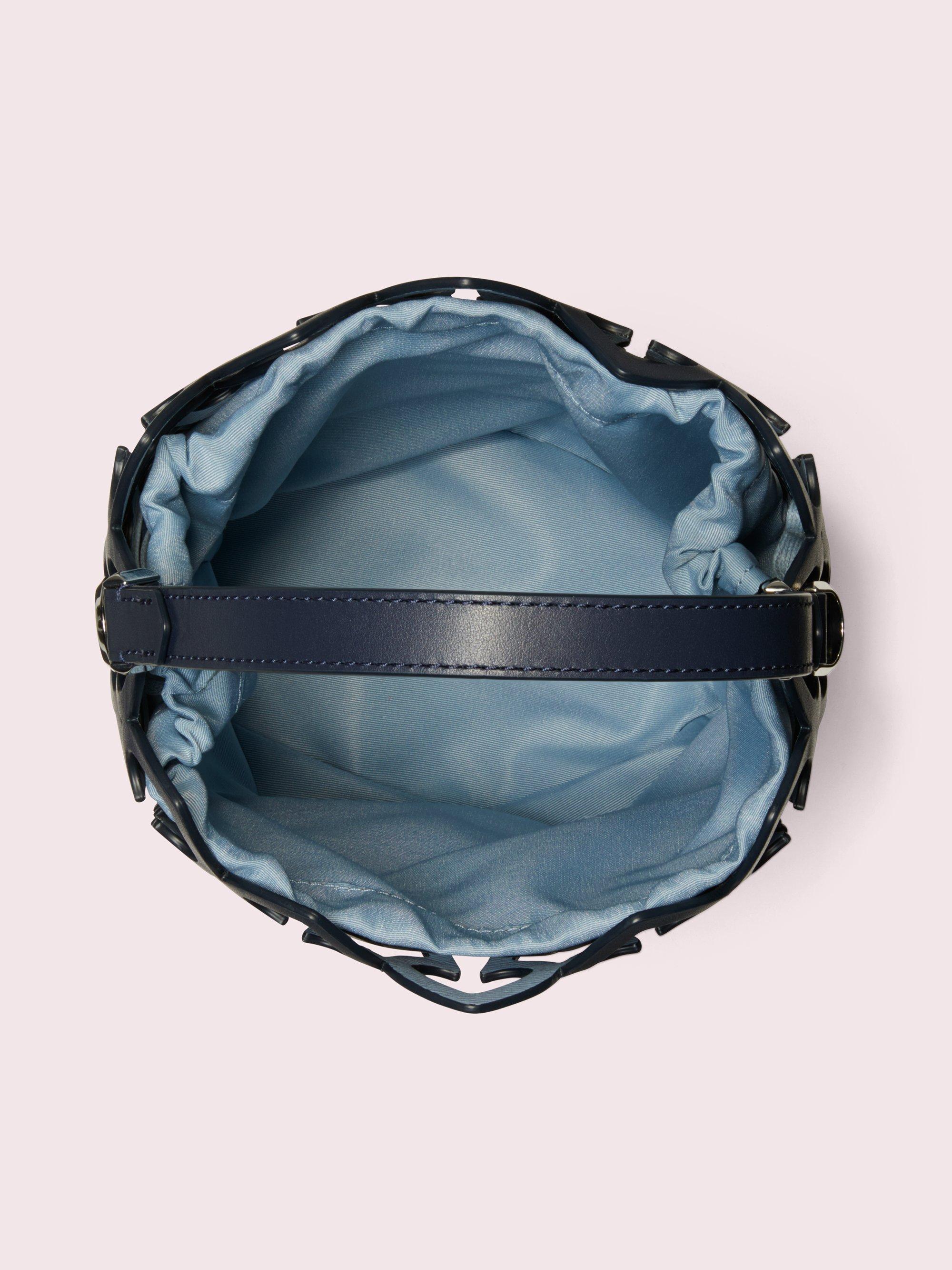 Kate Spade Leather Dorie Small Bucket Bag in Dark Blue (Blue) - Lyst