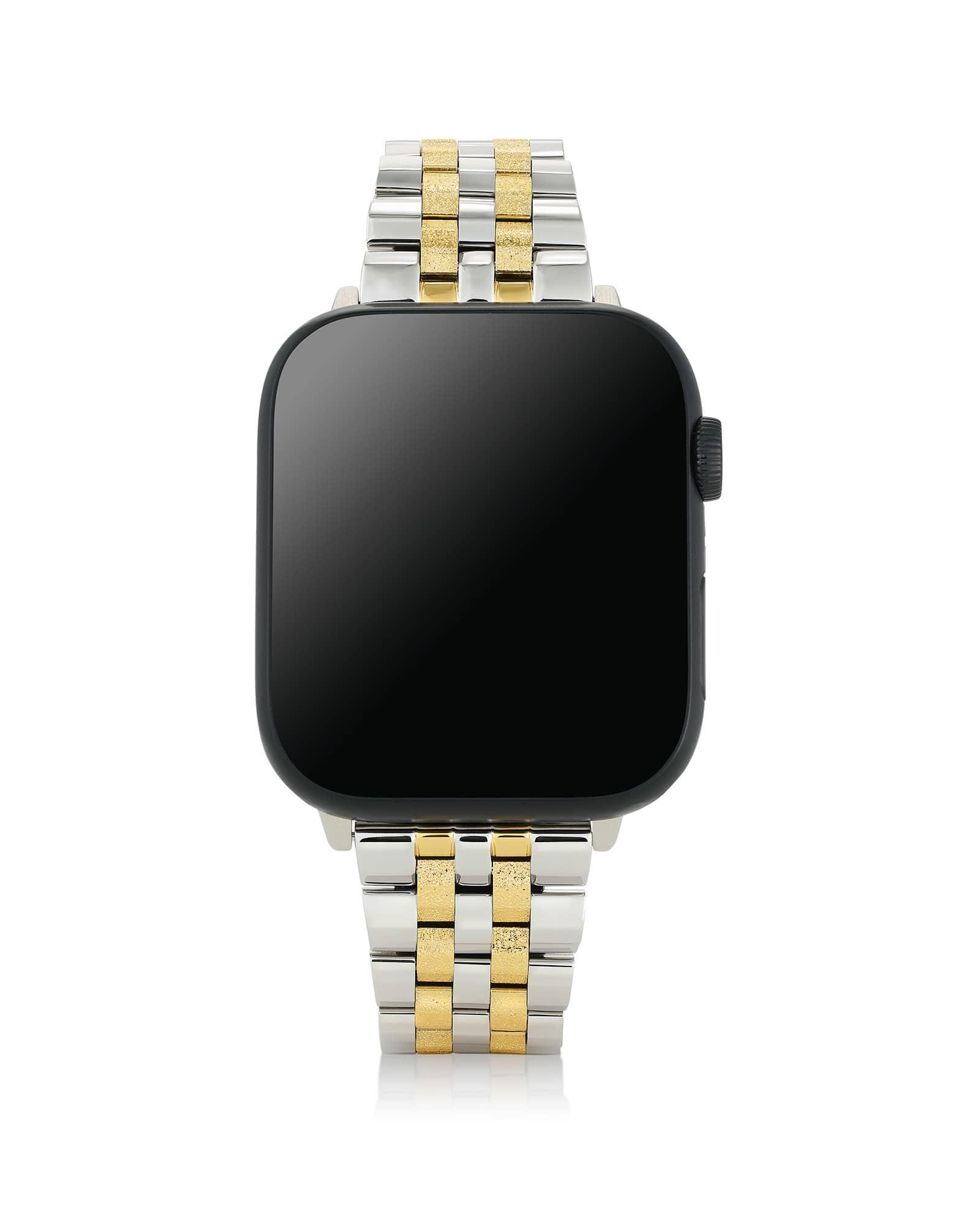 Kendra Scott Alex Two Tone Stainless Steel 5 Link Watch Band in Black ...