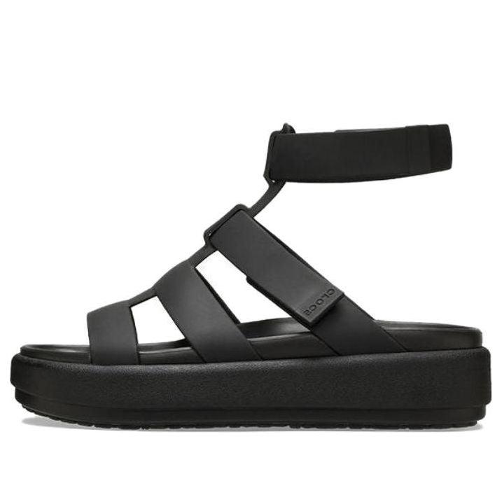Crocs™ Brooklyn Luxe Gladiator Sandals in Black | Lyst