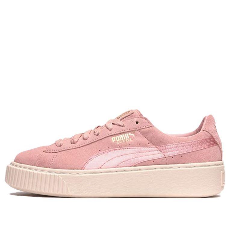 PUMA Suede Platform Satin 'pink' | Lyst